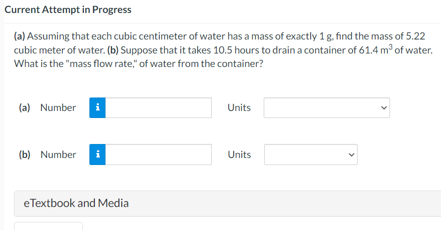 Solved (a) Assuming that each cubic centimeter of water has | Chegg.com