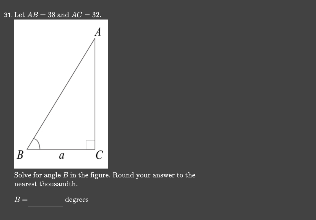 Solved 1. Let AB=38 and AC=32. | Chegg.com