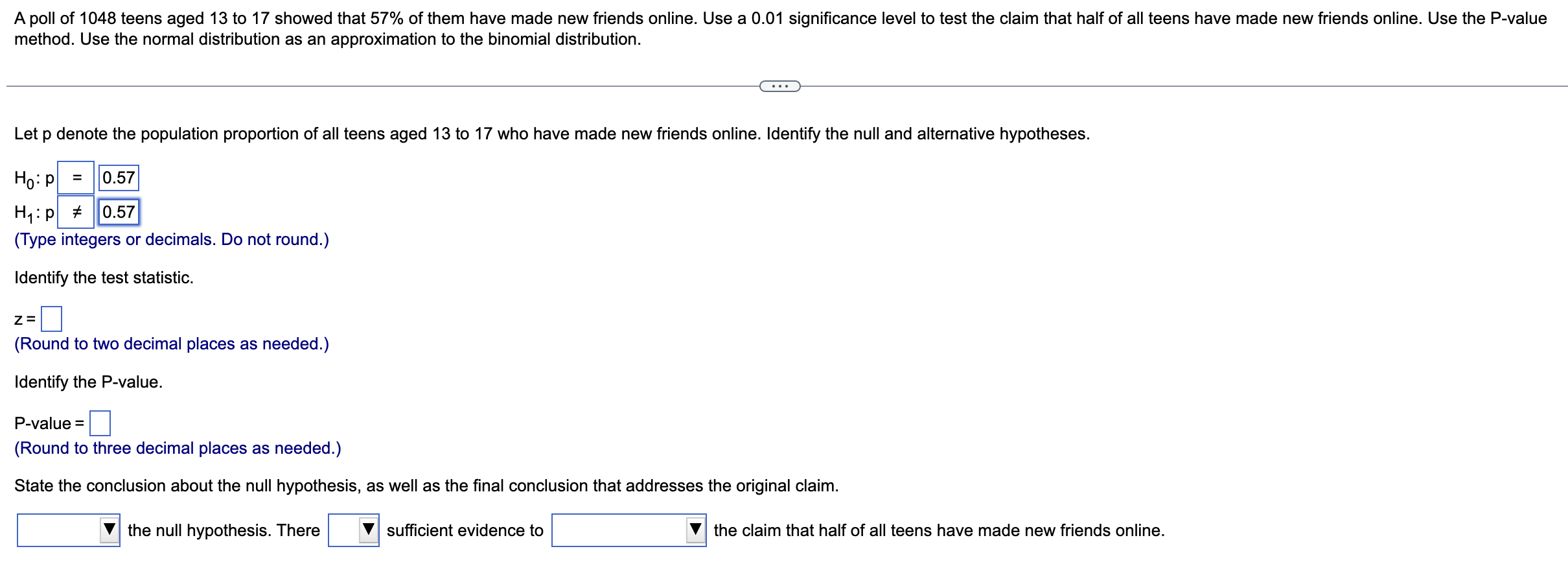 Solved method. Use the normal distribution as an | Chegg.com
