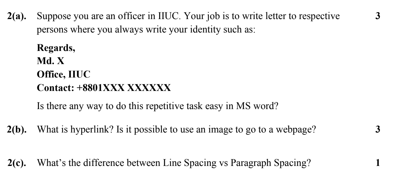 Solved 3 2(a). Suppose you are an officer in IIUC. Your job | Chegg.com