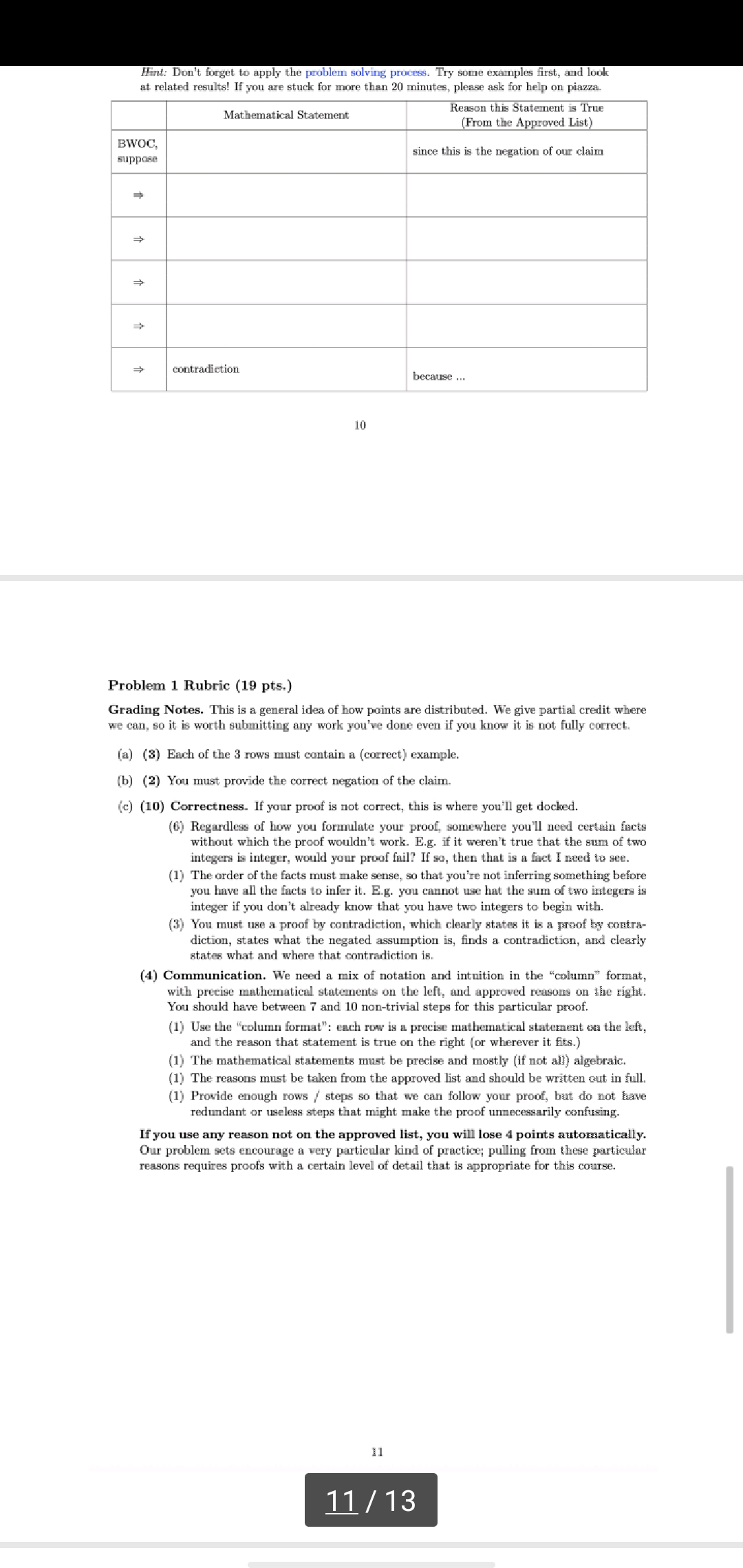 Hint:- Don't forget to apply the problem solving | Chegg.com