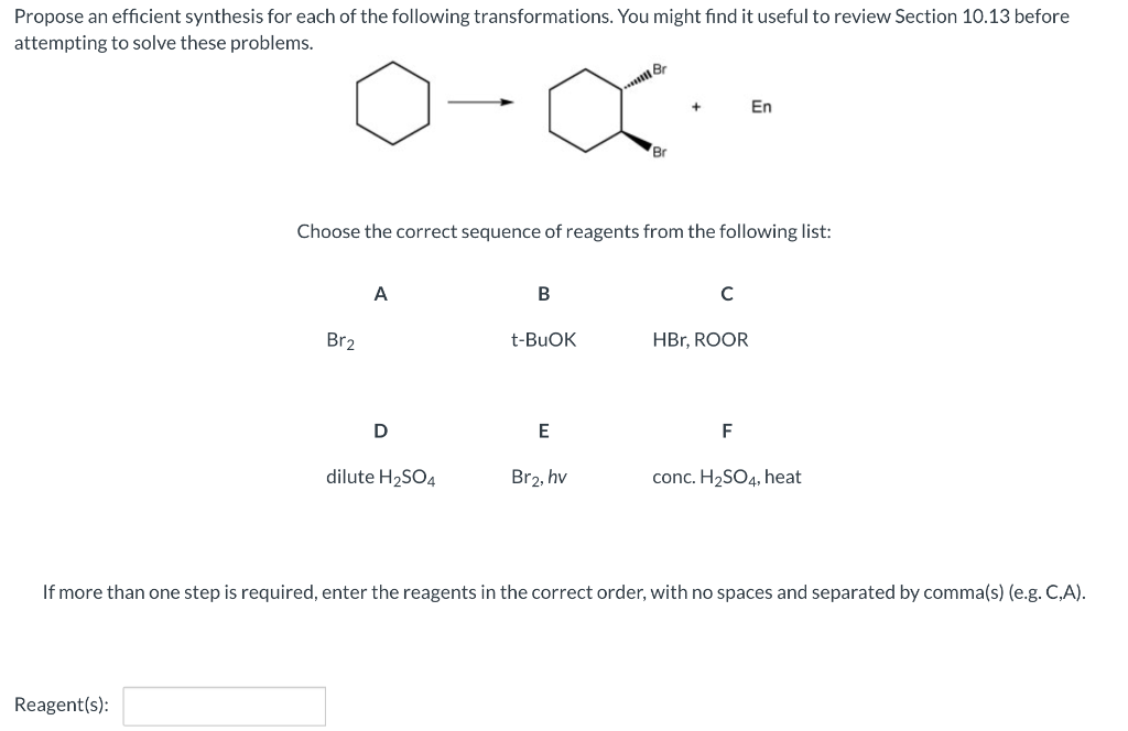 Solved 10.13 Propose an efficient synthesis for each of | Chegg.com