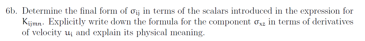 6b. Determine the final form of Oij in terms of the | Chegg.com