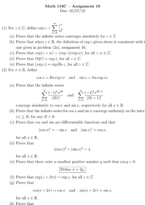 Solved (3) Define the Dirichlet kernel Dx(x) = exp(ikx). | Chegg.com