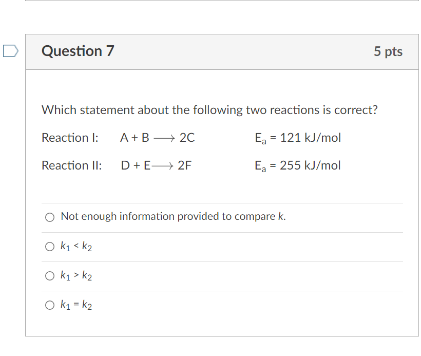 Solved Question 7 5 pts Which statement about the following | Chegg.com
