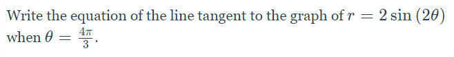 Solved Write the equation of the line tangent to the graph | Chegg.com