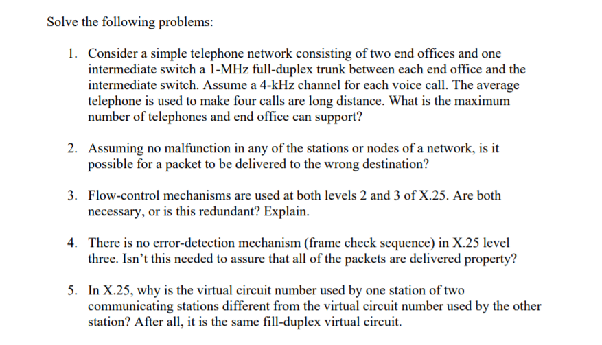 Solved Solve the following problems: 1. Consider a simple | Chegg.com
