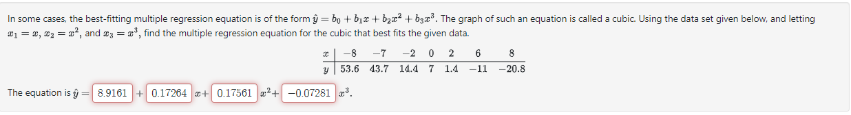 Solved In some cases, the best-fitting multiple regression | Chegg.com