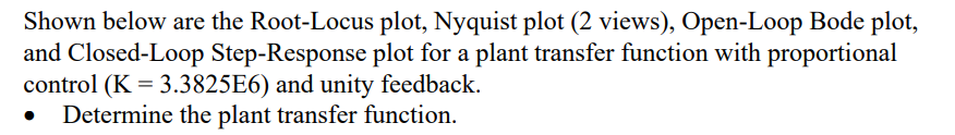 Shown below are the Root-Locus plot, Nyquist plot (2 | Chegg.com