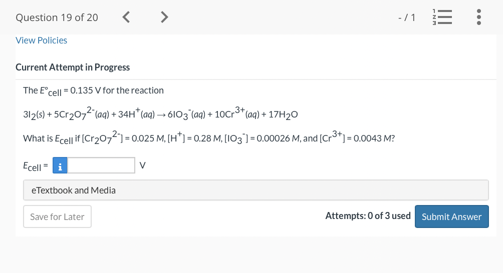 Solved The E { Text {cell }} { Circ} 0 135