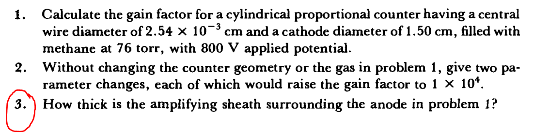 1. Calculate the gain factor for a cylindrical | Chegg.com