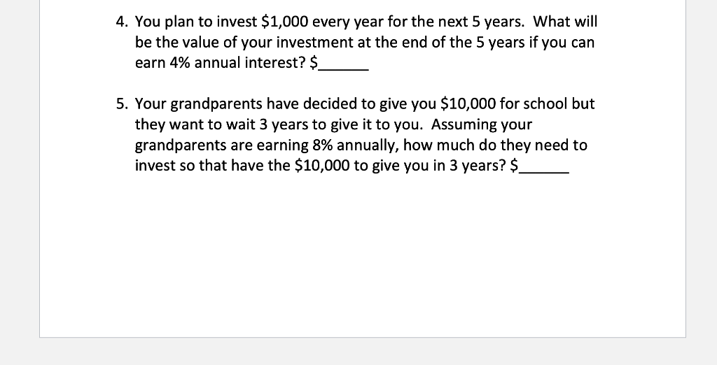 Use these factors to answer questions (ROUND ANSWERS | Chegg.com