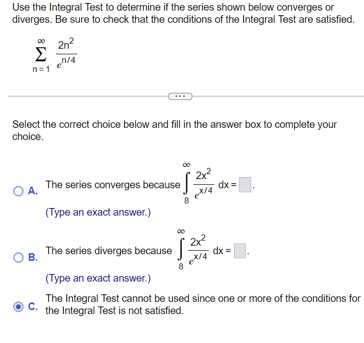 Solved Use the Integral Test to determine if the series | Chegg.com