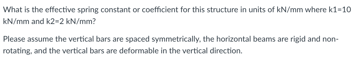 Solved What is the effective spring constant or coefficient | Chegg.com