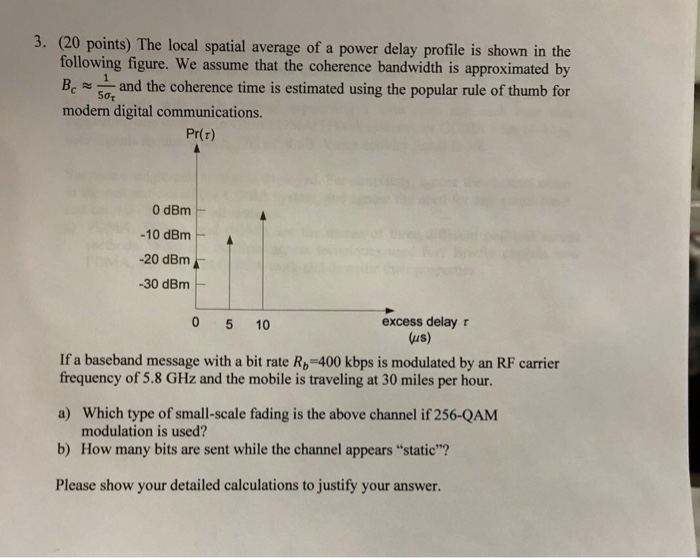 Solved 3. (20 points) The local spatial average of a power | Chegg.com