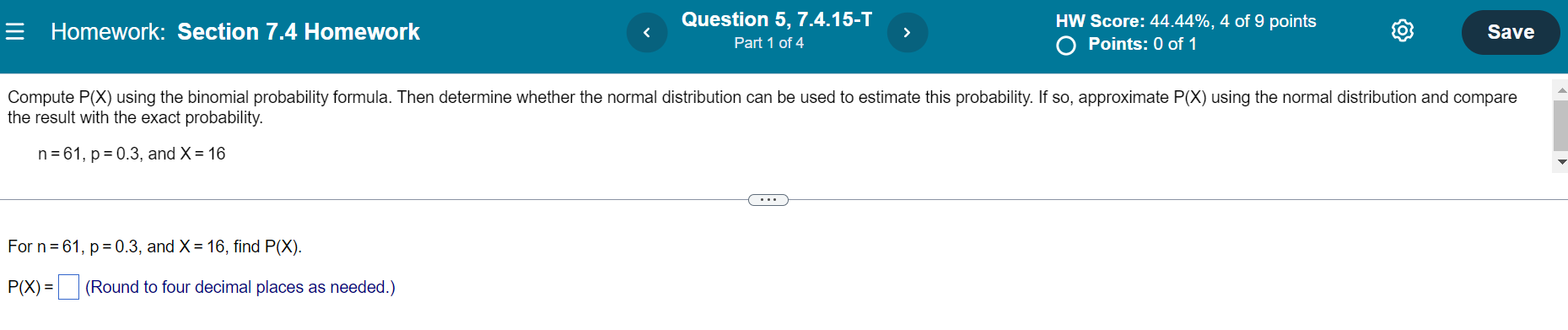 [solved] Homework Section 7 4 Homework Question 5 7 4