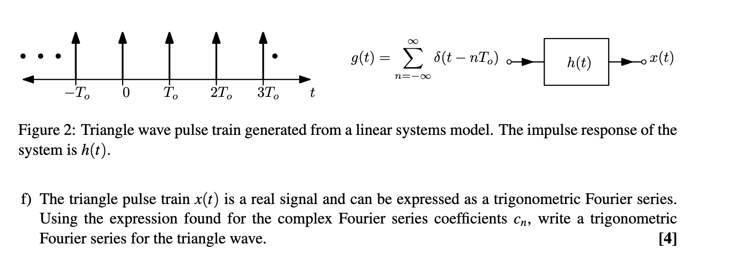 Solved 1.1 Fourier Series for a Triangle Wave In this | Chegg.com