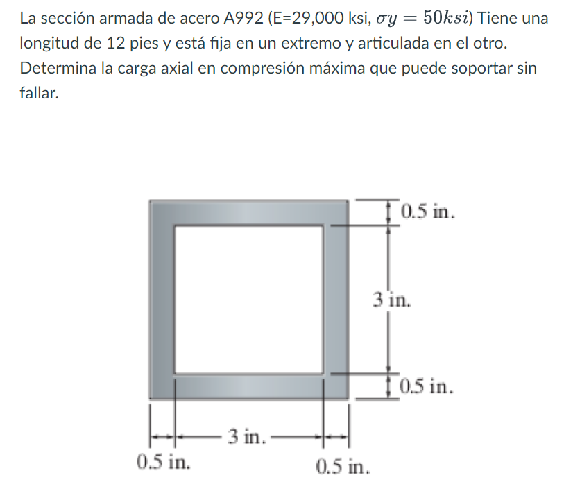 Solved The reinforced section of A992 steel (E=29,000 ksi,) | Chegg.com