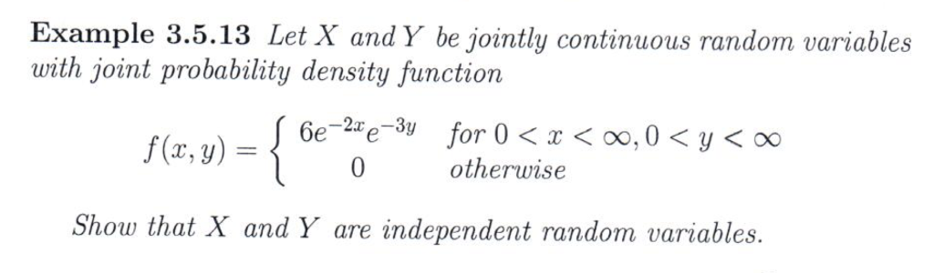 Solved Example 3.5.13 Let X and Y be jointly continuous | Chegg.com