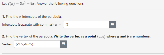 Solved Let f(x)=3x2+9x. ﻿Answer the following questions.Find | Chegg.com