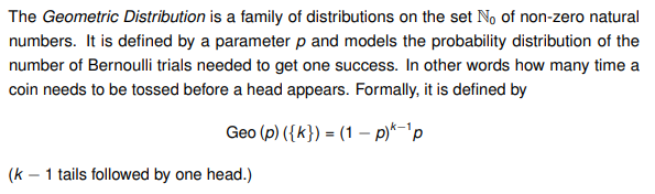 The Geometric Distribution is a family of | Chegg.com