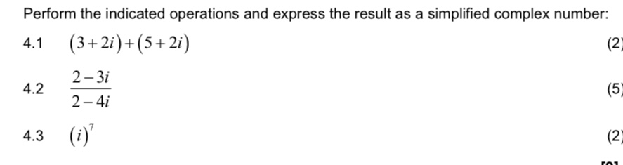 Solved Perform The Indicated Operations And Express The