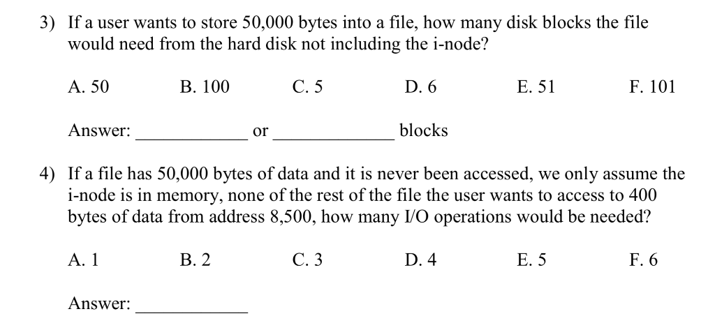Solved File System Suppose That You Have A Unix File System