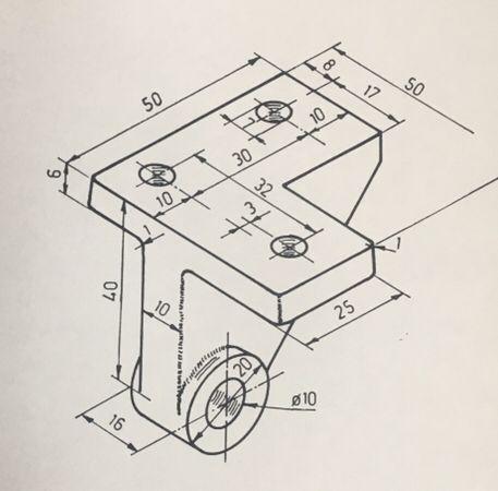 Solved Measure the front view, top view and left side views | Chegg.com