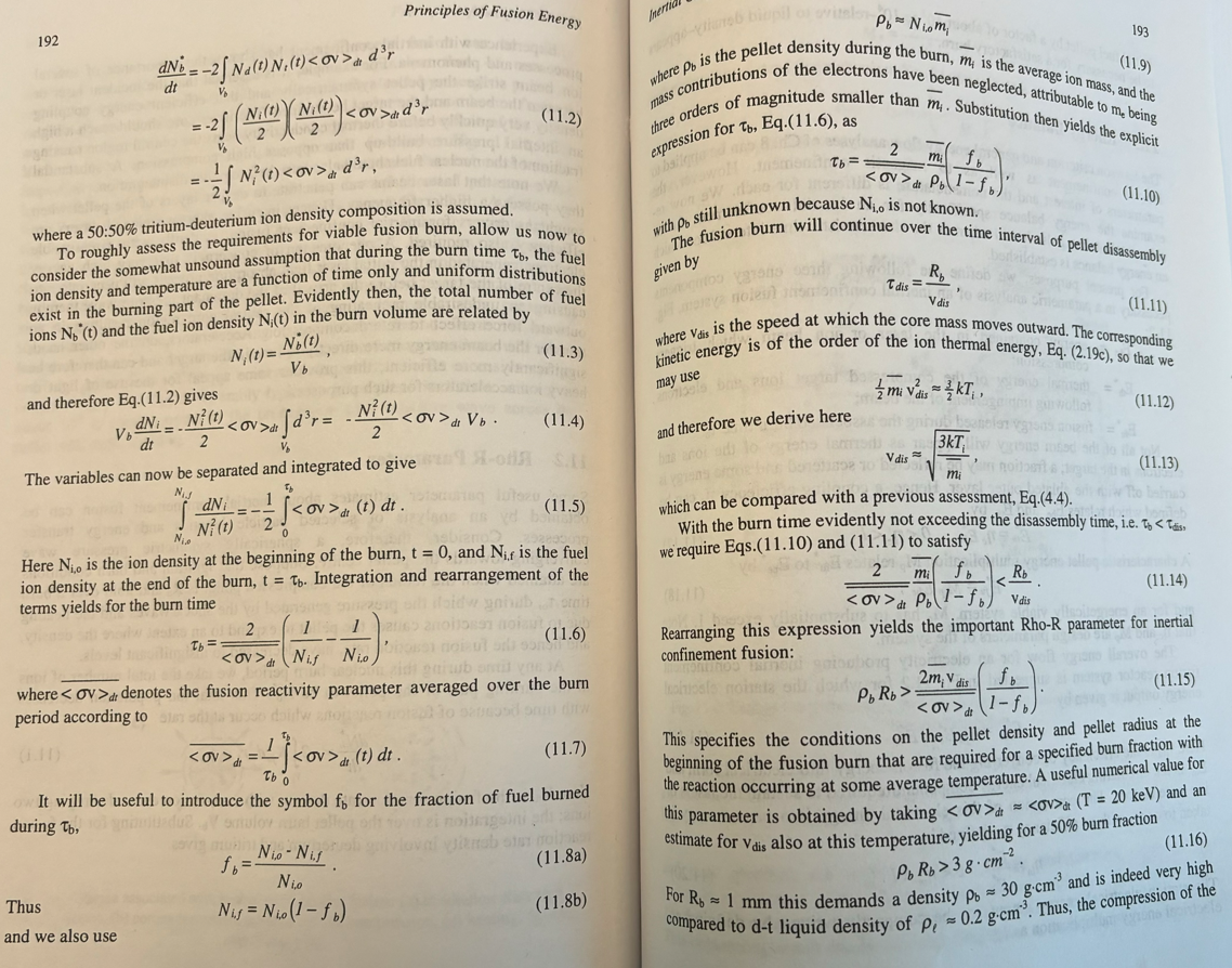 Solved Consider a dd inertial fusion reactor. a) For a burn | Chegg.com