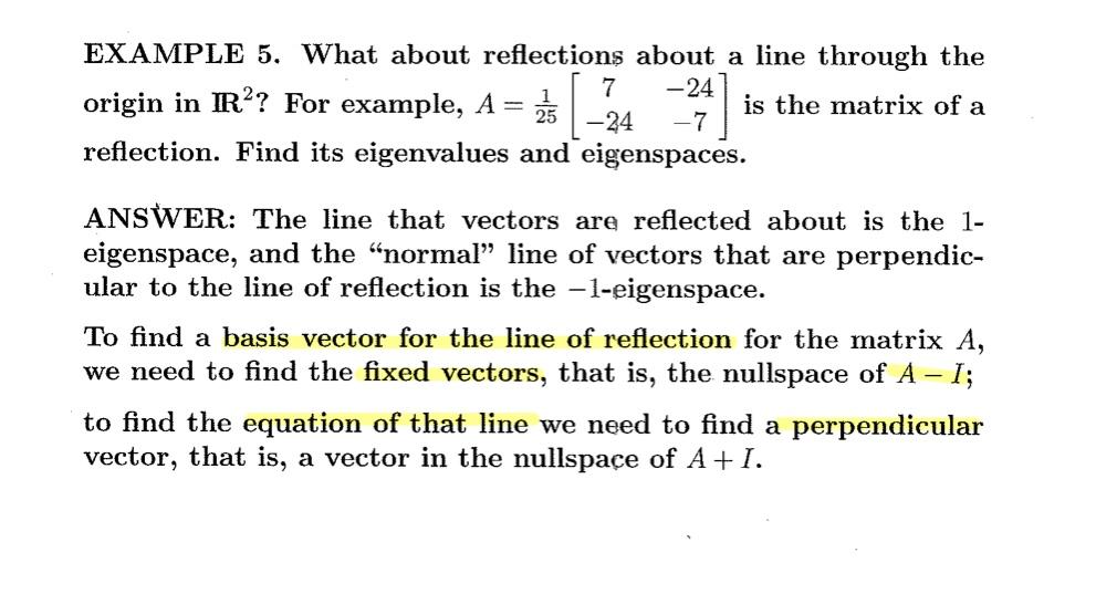 Solved EXAMPLE 5. What about reflections about a line | Chegg.com