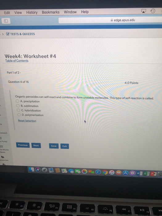 Solved Edit View History Bookmarks Window Help ? | Chegg.com