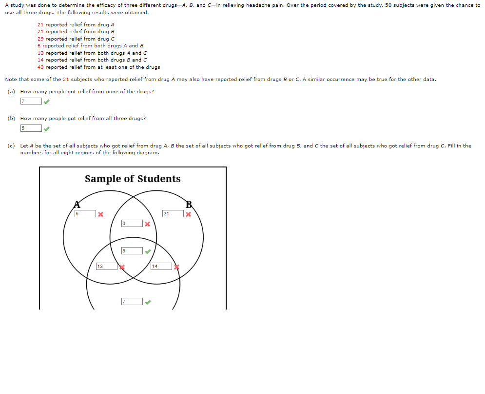 Solved use all three drugs. The following results were | Chegg.com
