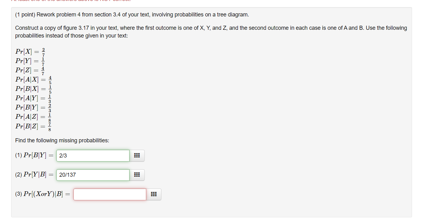 Solved 1 Point Rework Problem 4 From Section 3 4 Of Your