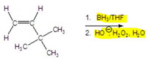 Solved н н сн. 1. BH3/THF 2. ноено, но I нс CHE | Chegg.com