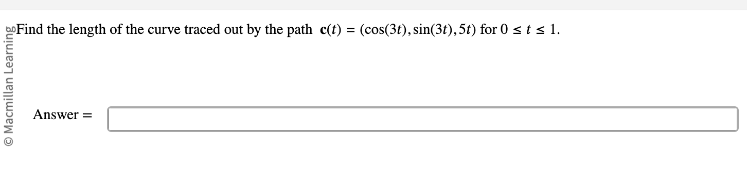 Solved wind the length of the curve traced out by the path | Chegg.com