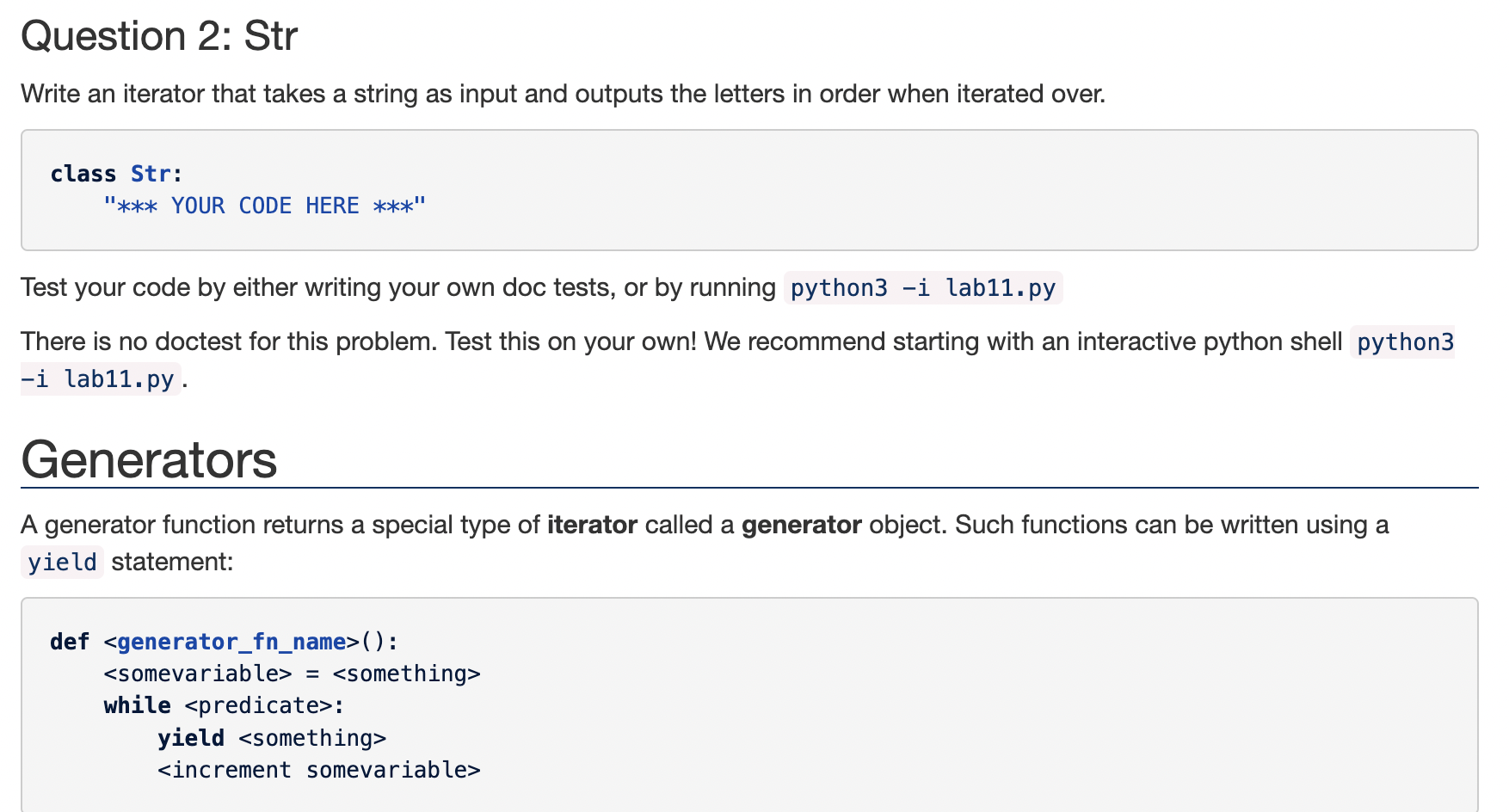 Solved 5 # 01 6 class Iteratora: 7 def init (self): 8 | Chegg.com