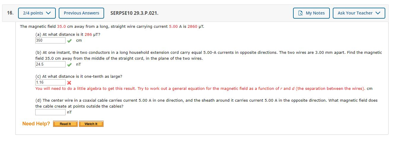Solved 16. 2/4 points v Previous Answers SERPSE10 | Chegg.com Solved 16. 2/4 points v Previous Answers SERPSE10 | Chegg.com