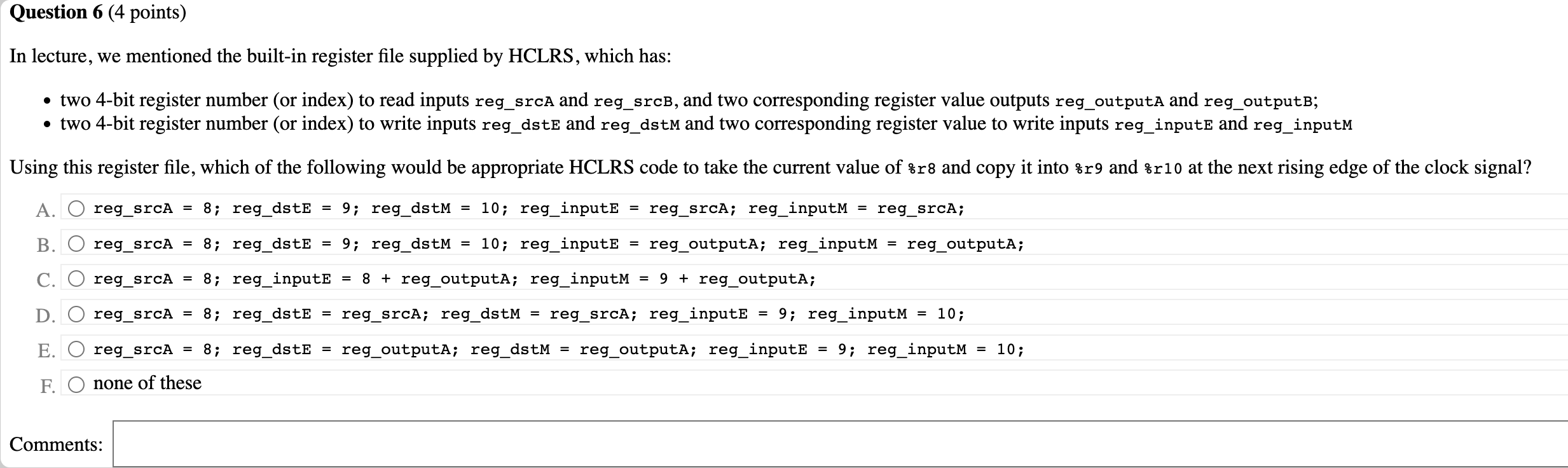 Solved Question 6 (4 points) In lecture, we mentioned the | Chegg.com