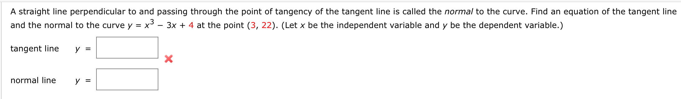Solved A straight line perpendicular to and passing through | Chegg.com