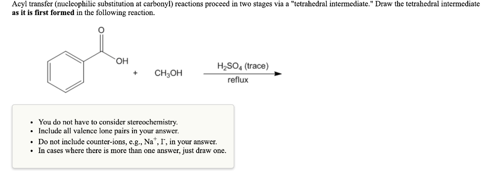 Solved Acyl transfer (nucleophilic substitution at carbonyl) | Chegg.com