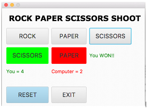 Solved Assignment 2.1 – Rock Paper Scissors Shoot! This | Chegg.com