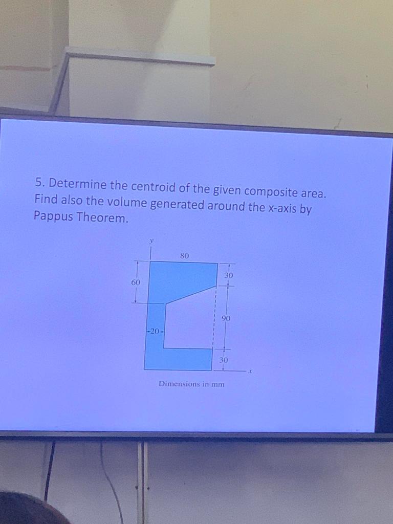 Solved 5. Determine the centroid of the given composite | Chegg.com