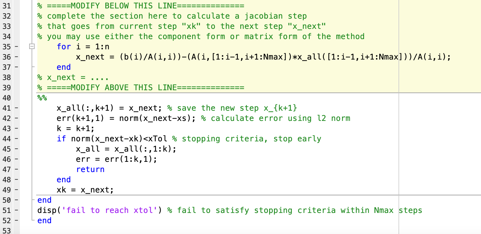 Solved %===== MODIFY BELOW THIS LINE============== % | Chegg.com