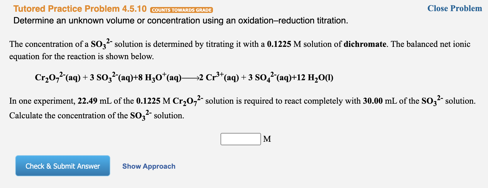 Solved Close Problem Tutored Practice Problem 4.5.10 COUNTS | Chegg.com