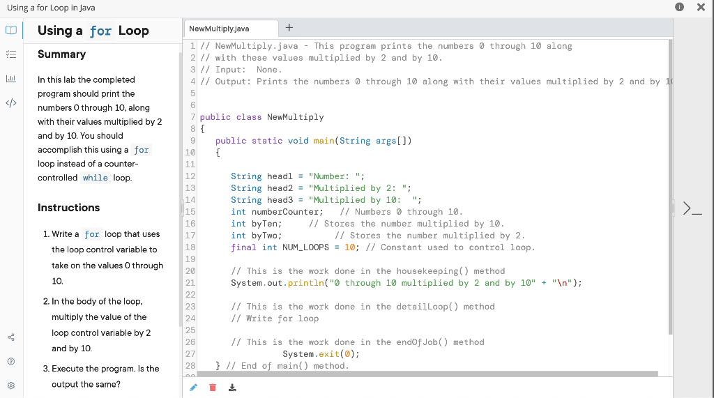 Solved The instructions for the program are within the | Chegg.com
