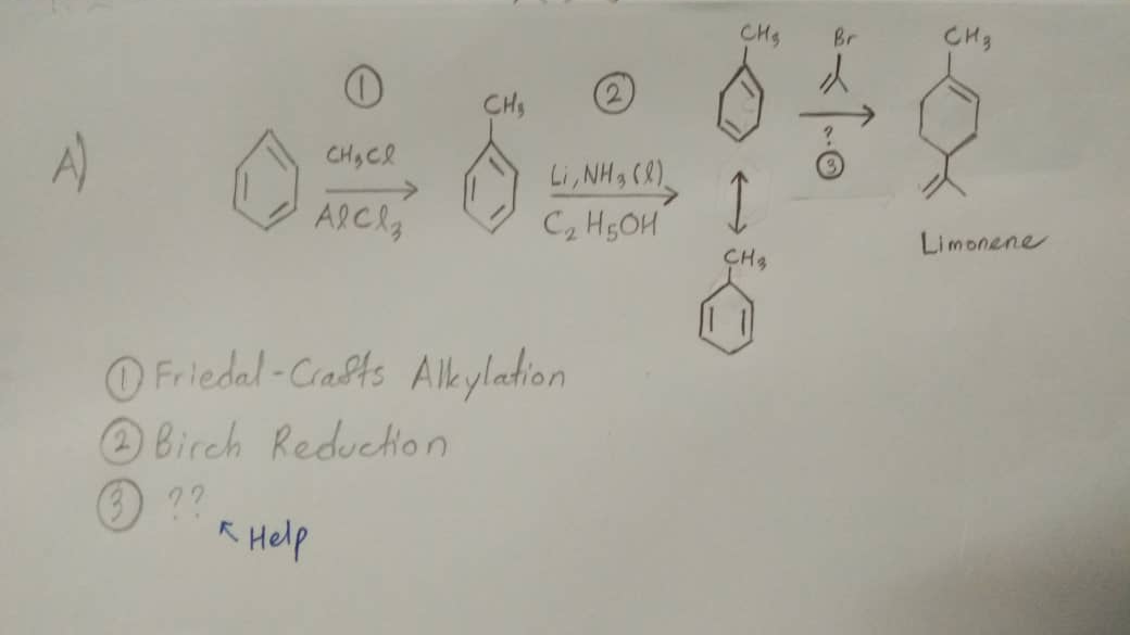 Solved Im trying to form the synthesis pathway of limonene | Chegg.com