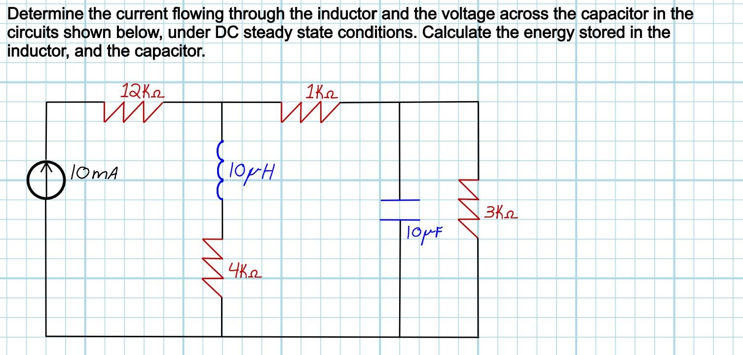 Solved Determine the current flowing through the inductor | Chegg.com