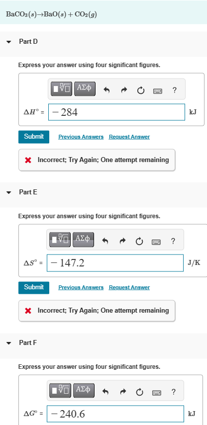 Solved Use data in Appendix C in the textbook to calculate | Chegg.com