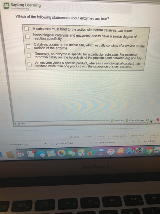 Solved: Sapling Learning Which Of The Following Statements... | Chegg.com