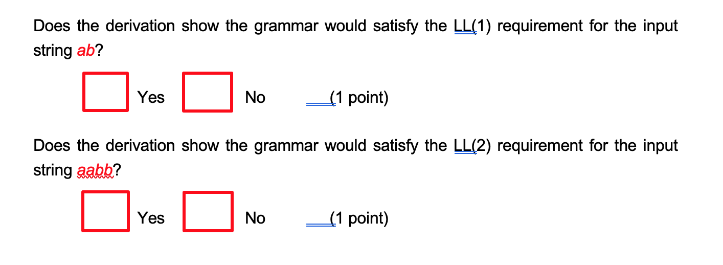 Solved Given the following parse tree where S,A,B are | Chegg.com